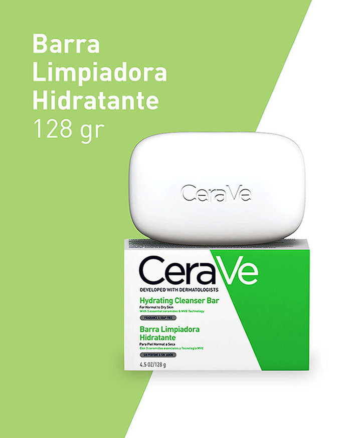 CERAVE Barra Limpiadora Hidratante para Rostro y Cuerpo 128gr – SkinVanity