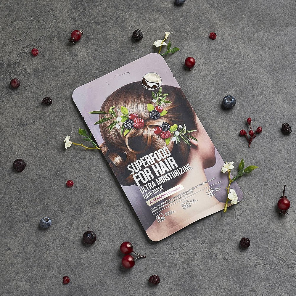 FARM SKIN Superfood For Hair Ultra Moisturizing Hair Mask Blackberry C ...