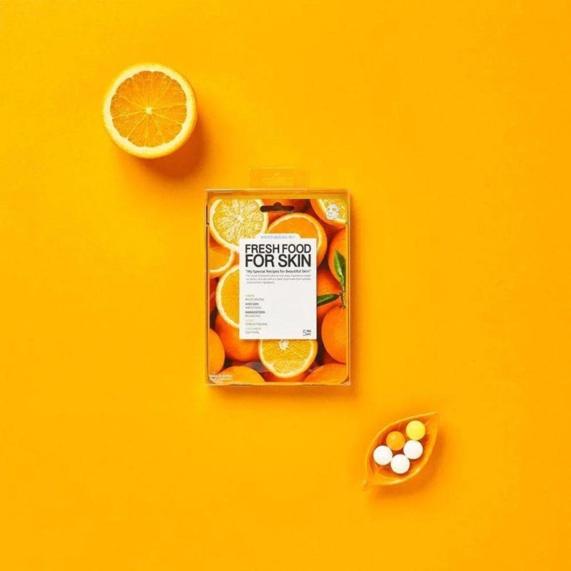FARM SKIN Superfood For Skin Facial Sheet Mask Orange Refreshing ...