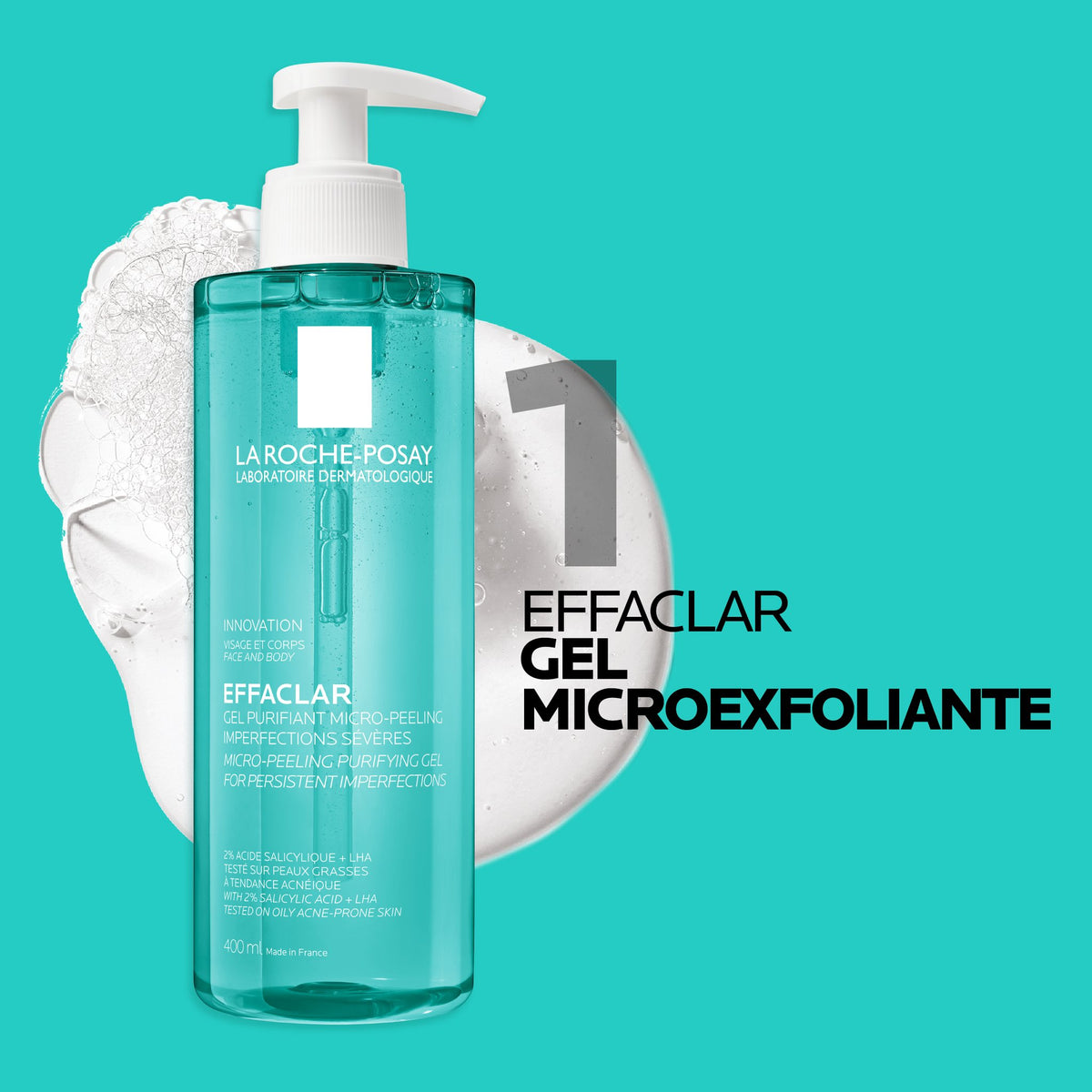 LA ROCHE POSAY Effaclar Gel Micro-Exfoliante Limpiador Purificante Fac ...