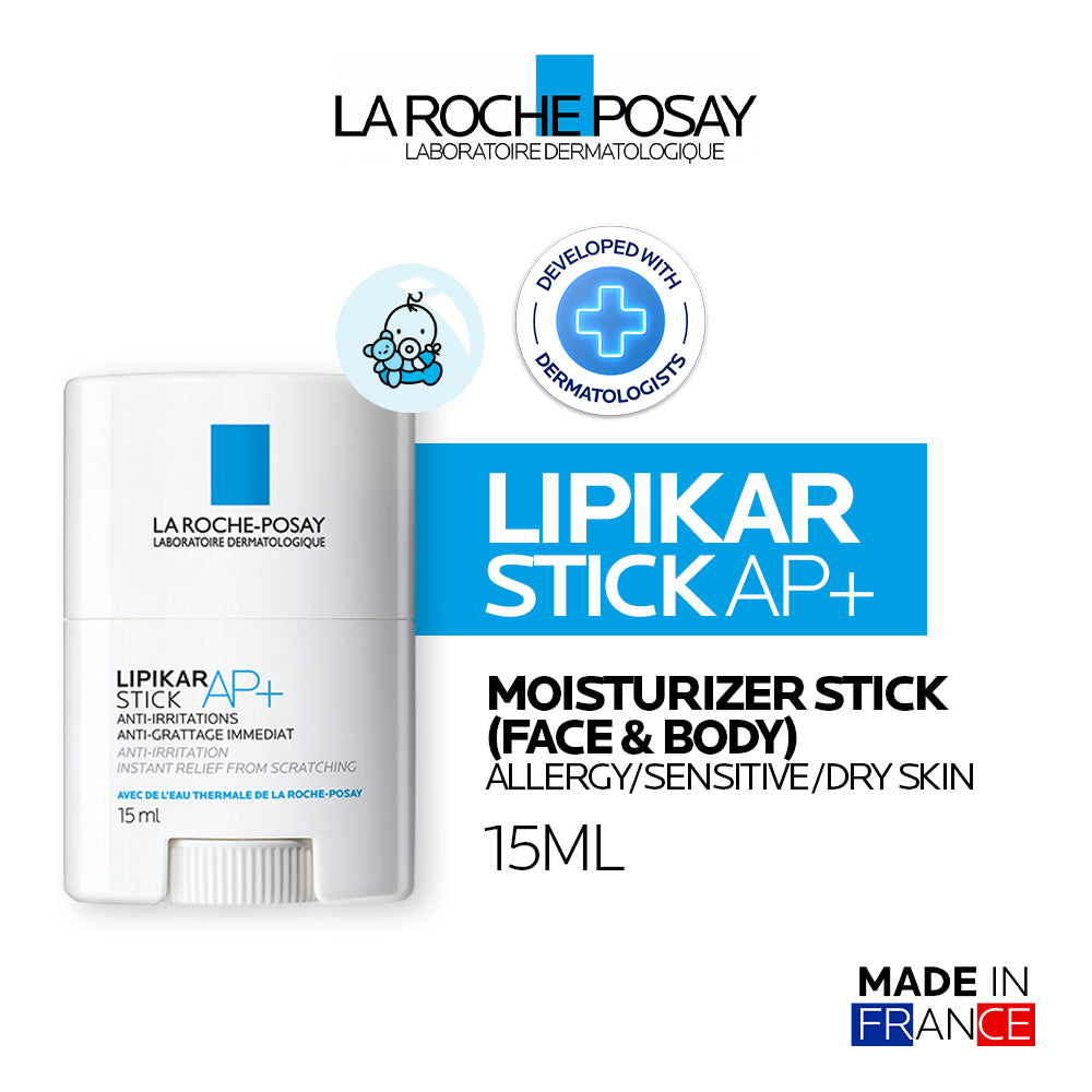 LA ROCHE POSAY Lipikar Stick AP+ Barra Hidratante Anti-Comezón, 15ml ...