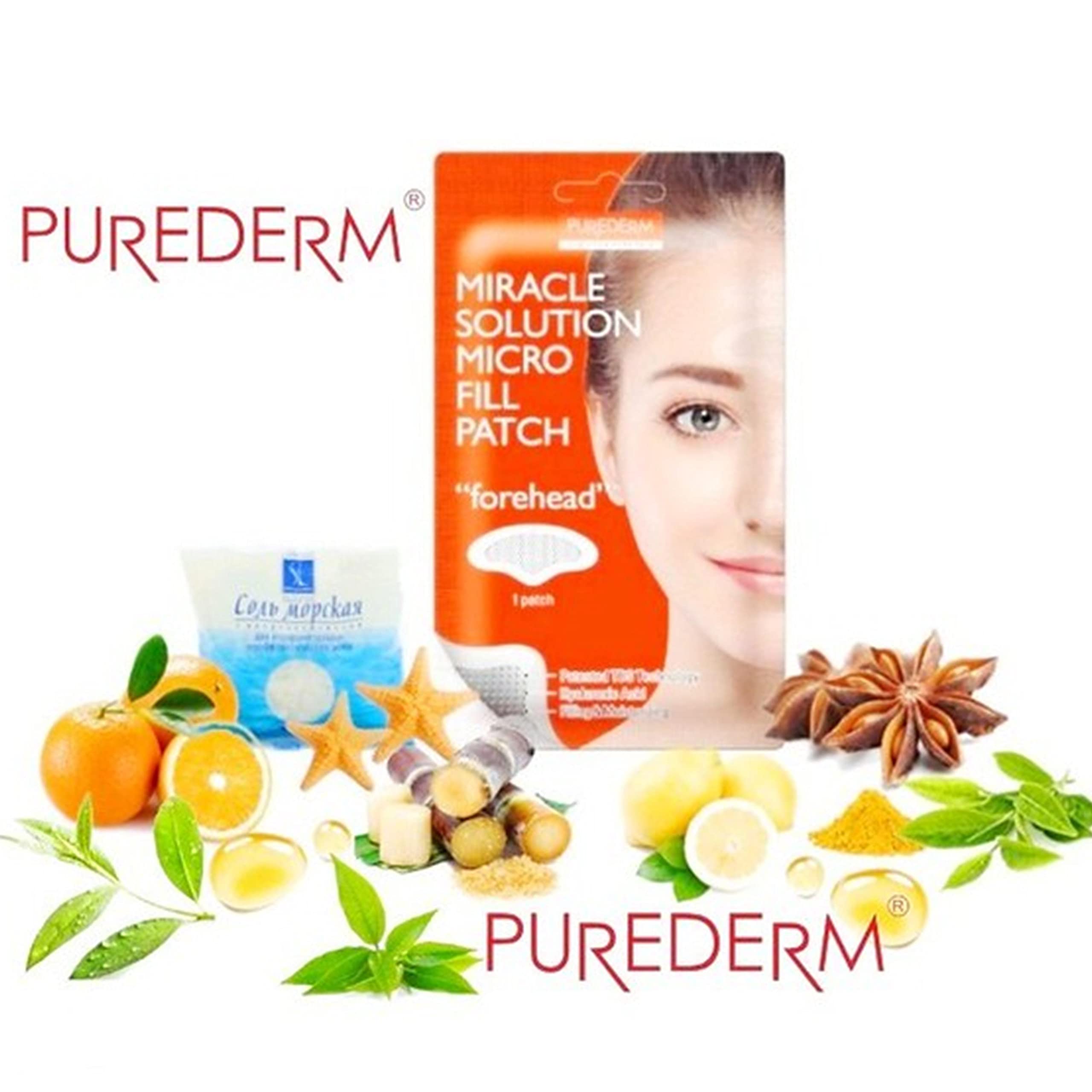 PUREDERM Miracle Solution Micro Fill Patch Forehead, Microparche Frent ...