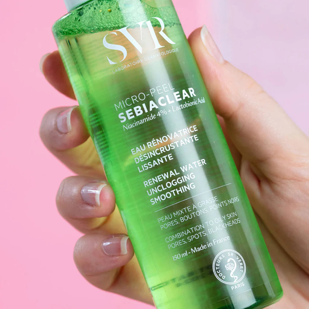 SVR Sebiaclear Micro-Peel, Loción Facial, Reduce Poros, Marcas y Punto ...