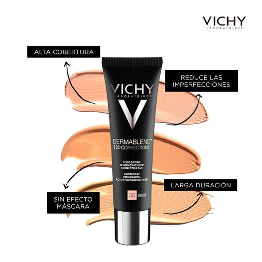 VICHY Dermablend 3D Correction Base de Maquillaje SPF25 30ml – SkinVanity